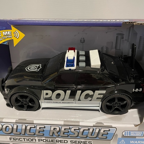 Number | Toys | Friction Powered Police Car Toy Rescue Vehicle With ...